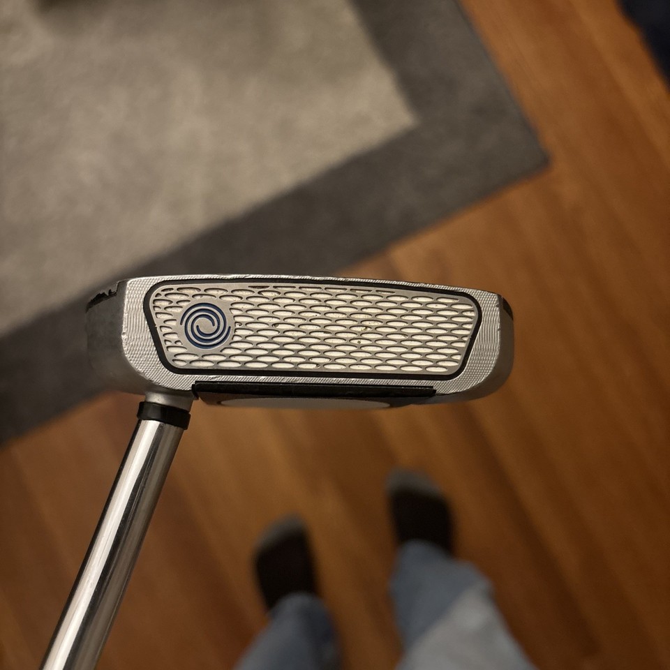 Odyssey Works 2-Ball Fang Putter 38" Mens RH fresh regrip with jumbo SS ...