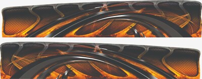 Fire flames Vehicle Car Truck Boat Half Wrap Vinyl Stickers Graphics ...