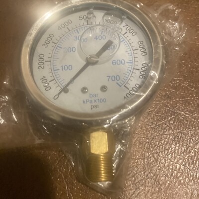 Sea Phoenix Pressure Gauge 0-10000 / 0-700 Bar kPa x 100 psi | eBay
