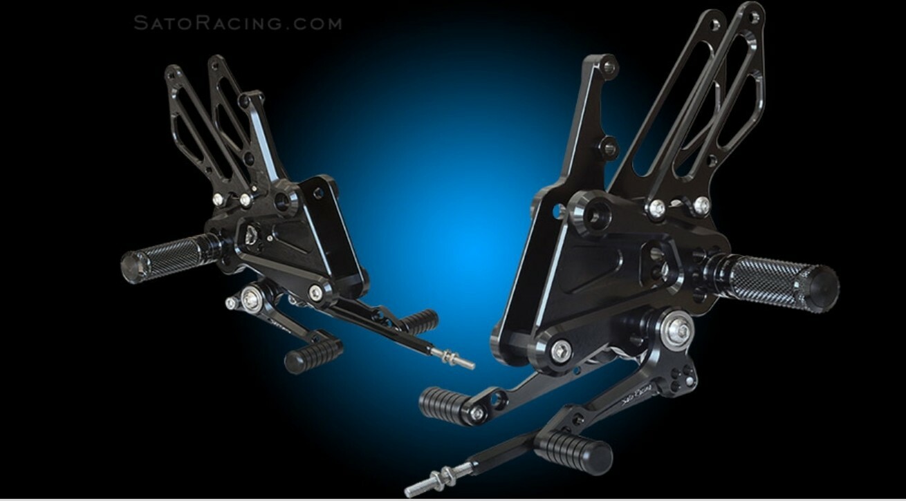 SUZUKI HAYABUSA SATO RACING REARSETS REAR SETS KIT | eBay