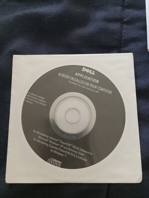 CyberLink, PowerDVD DX 8.2/8.3 software Dell Reinstallation Disc | eBay