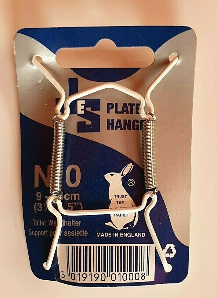 Wire Plate Hangers White Plastic Coated Metal Stretch Spring Plate ...