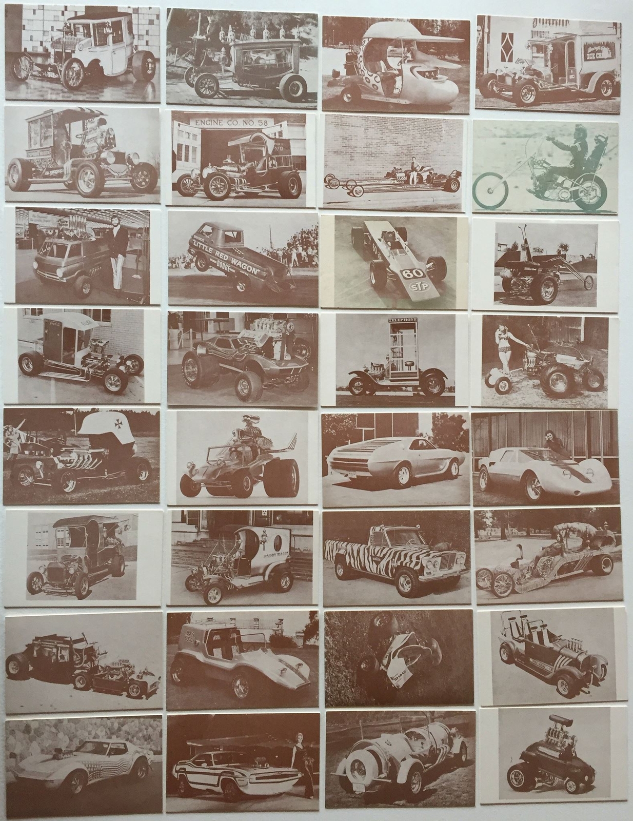 Hot Rods and Customs Car Exhibit Card Set 32 Cards 1972 | eBay