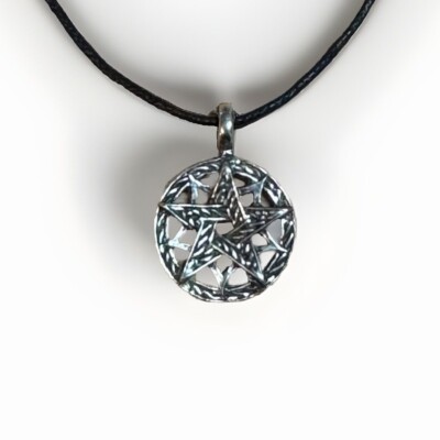 Double Pentacle Pewter Pendant Pagan Wiccan New Made USA | eBay