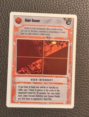 Star Wars CCG Radar Scanner white border MINT | eBay.de