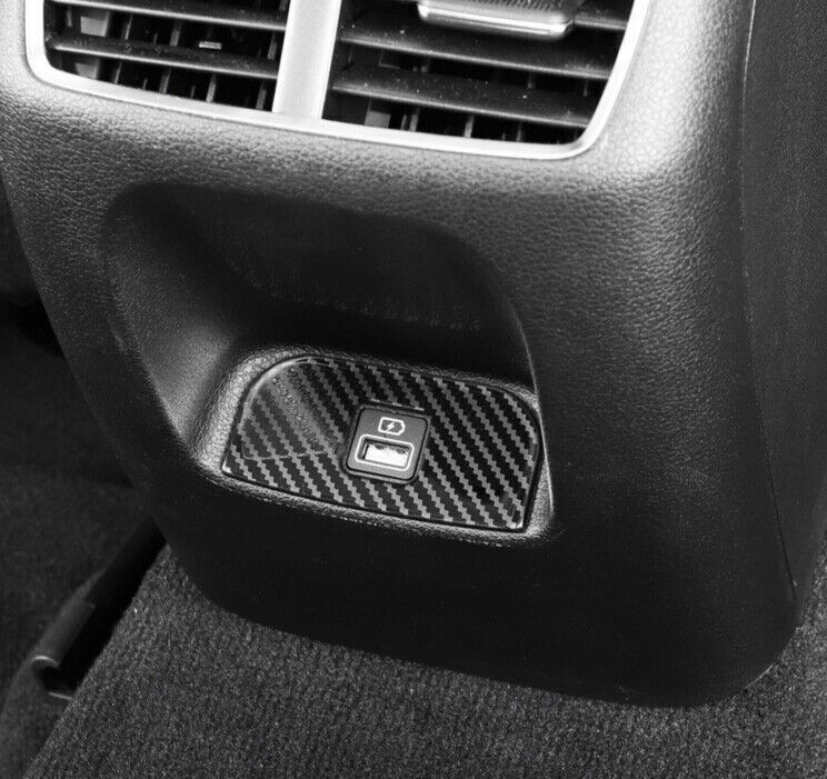 For Hyundai Sonata 20~23 Steel Carbon Fiber Rear USB Socket Switch ...
