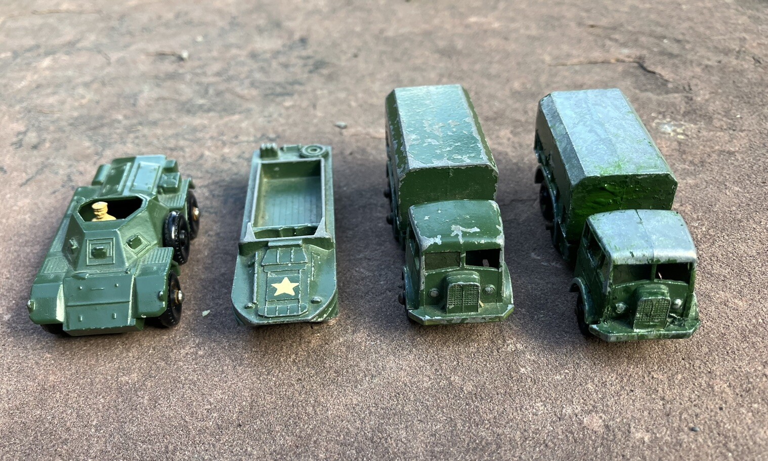 Vintage Lesney Matchbox Lot of 4 Military Vehicles: Scout Car DUKW ...