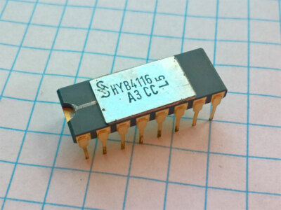 IC Memory DRAM 4116 16K 200ns Siemens HYB4116-A3 CDIP16 Gold | eBay