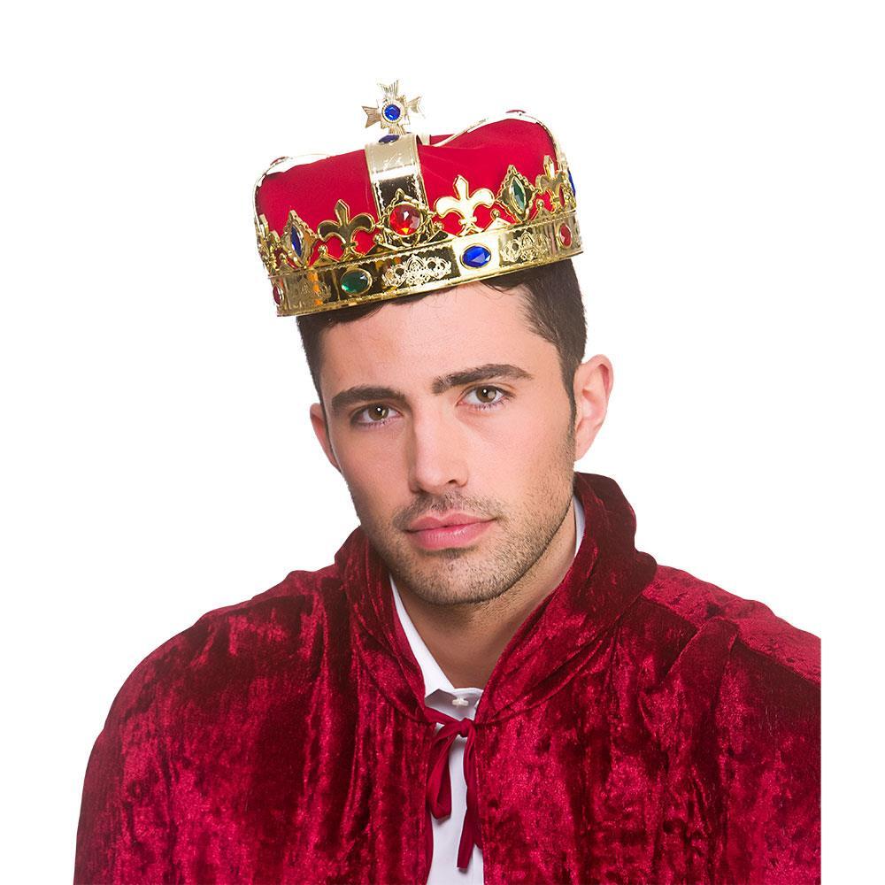 Adult Unisex Deluxe Royal Crown King Queen Fancy Dress Accessory - One ...