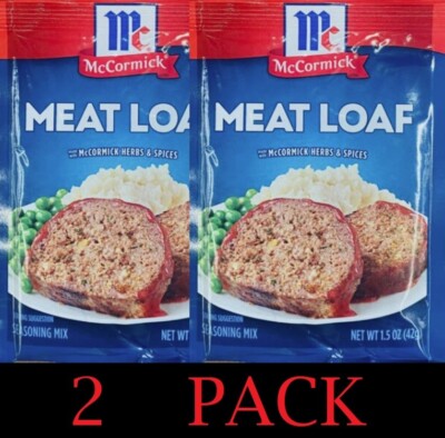 2x McCormick MEAT LOAF Seasoning Mix Savory Herbs & Spices 1.5 oz ...