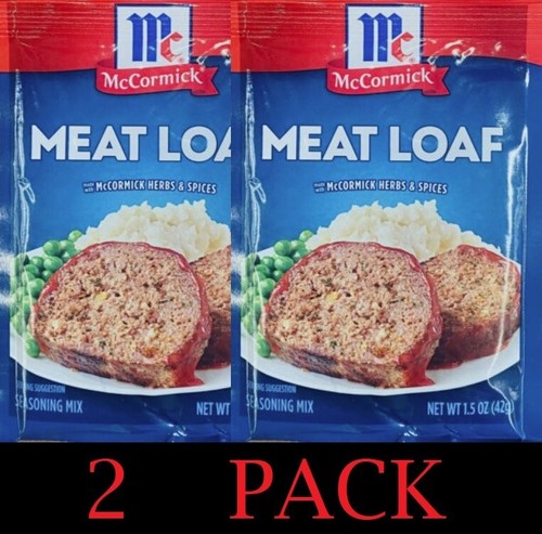 2x McCormick MEAT LOAF Seasoning Mix Savory Herbs & Spices 1.5 oz ...