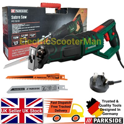 Parkside 710W Sabre Saw Corded Electric Reciprocating Saw | eBay UK