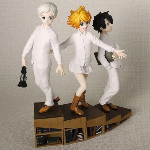 The Promised Neverland Anime Ray & Norman & Emma Figure Model PVC ...