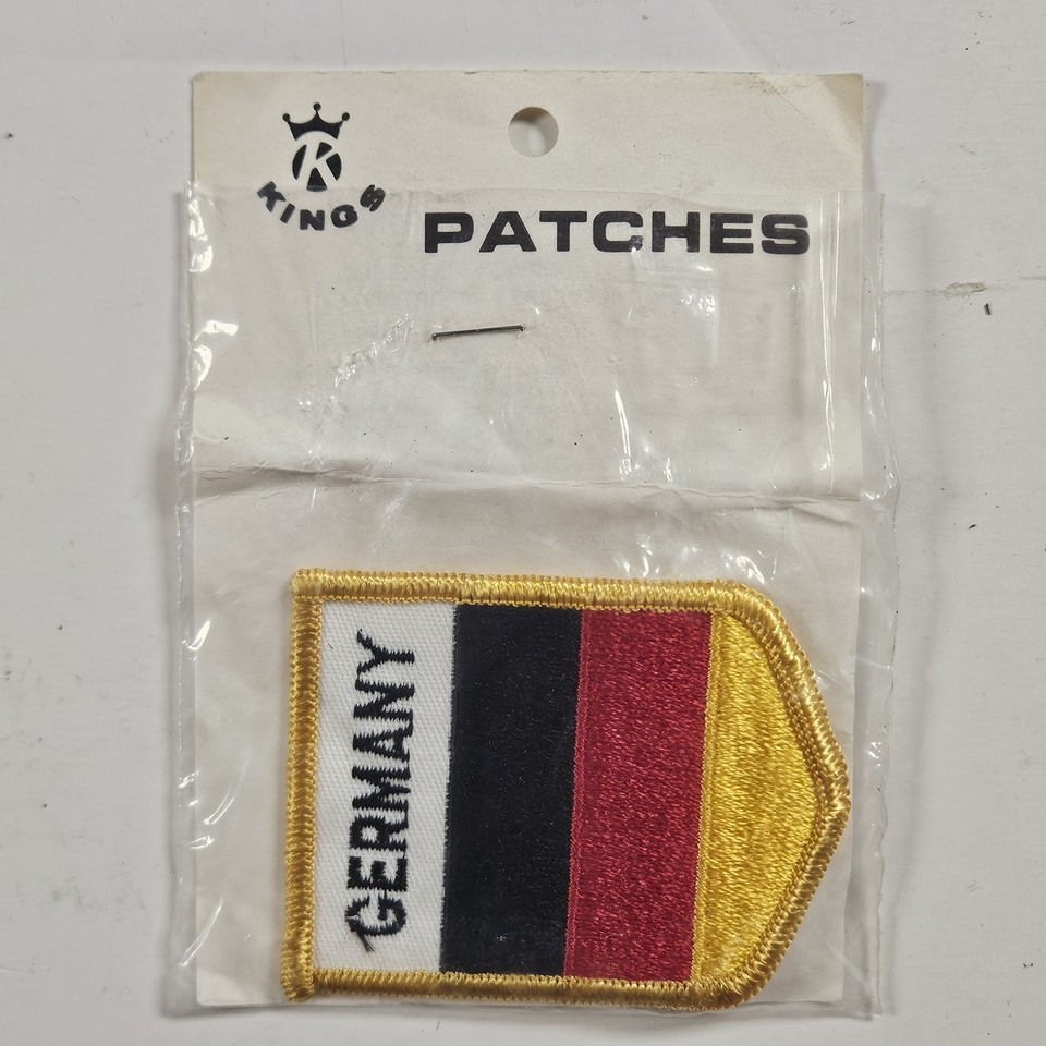 vintage GERMANY PATCH embroidered KINGS Souvenir Travel NOS crest flag ...