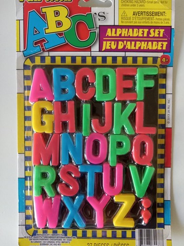 Fun With ABC's Alphabet Magnet Set Single Pack New 27 pieces sealed in ...