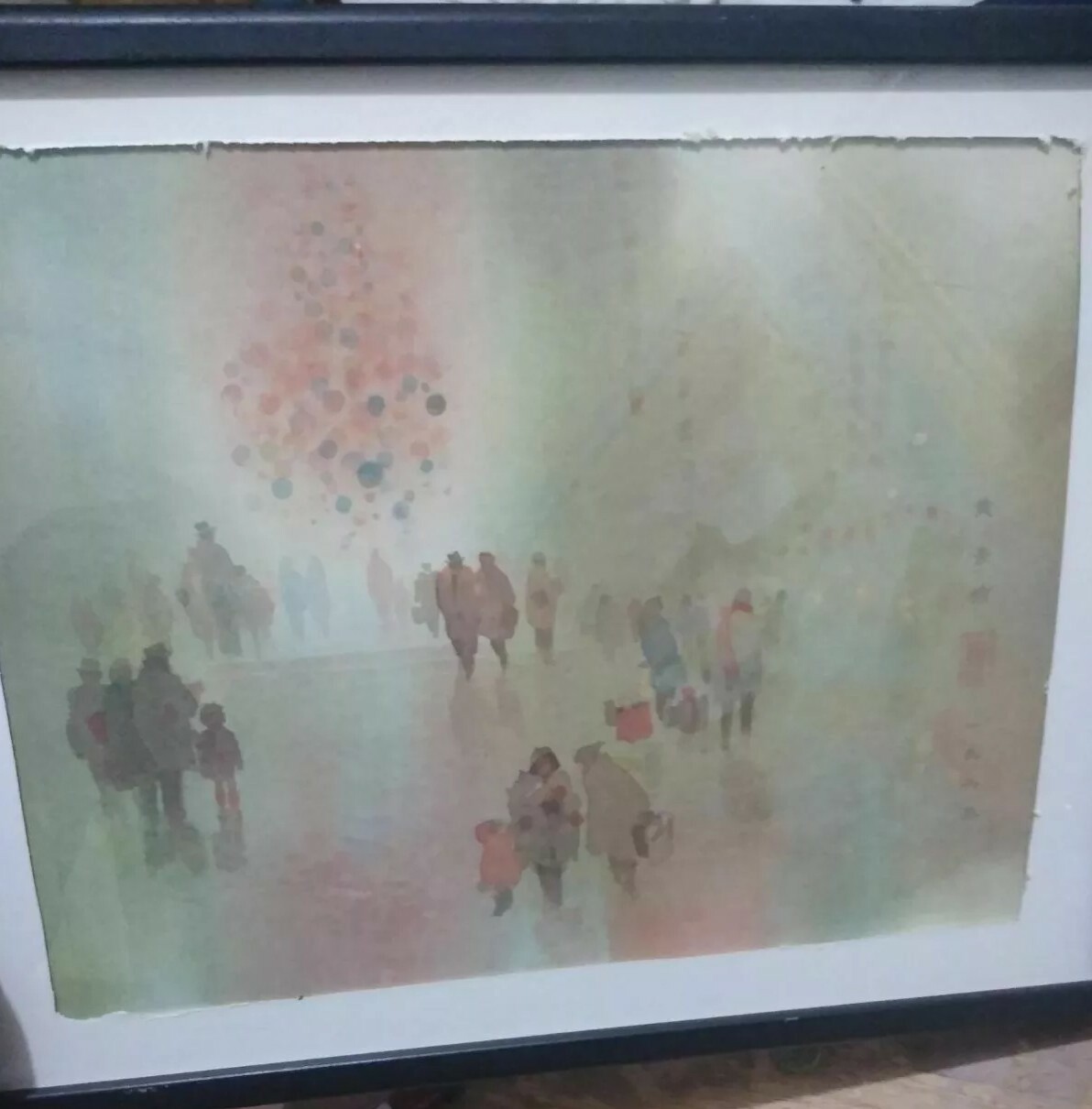 Amazing Rare Large Frederick Wong Watercolor Painting - Listed Artist ...