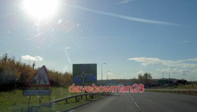 PHOTO AT LAST THE M4 APPROACHING M4 JUNCTION 13 FROM THE A34. 2007 ...