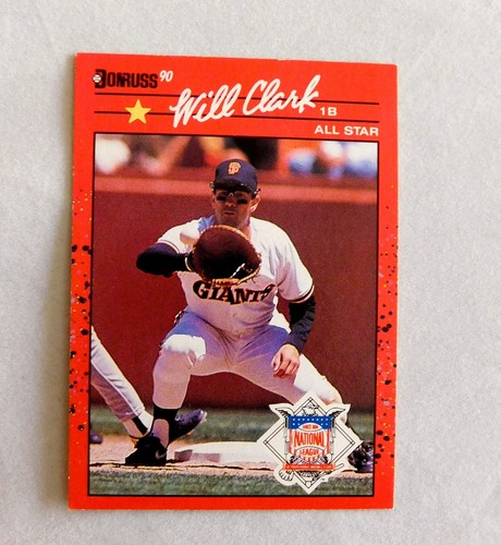 Will Clark Donruss 1990 Baseball Trading Card Giants #707 First Base | eBay