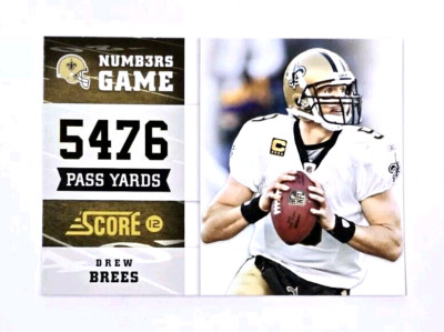 2012 Panini Score Drew Brees Numbers Game #9 | eBay