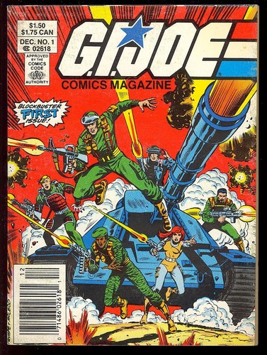 G.I. Joe Comics Magazine #1 Digest-Size Vintage Marvel Comic 1986 FN-VF ...