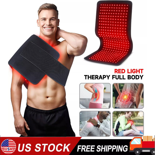 Red LED Infrared Light Therapy Pad Full Body Mat for Muscle Pain Relief ...