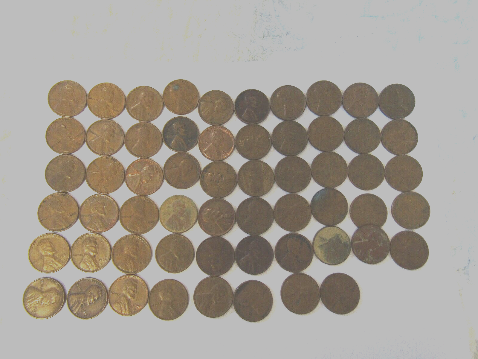 58 EARLY WHEAT PENNIES GOOD CONDITION 20'S 30'S 40'S A ACOUPLE OF ...
