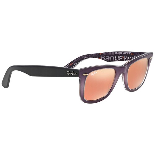 Ray Ban Sun Classic Wayfarer RB 2140 1201/Z2 Black Multicolor Copper ...