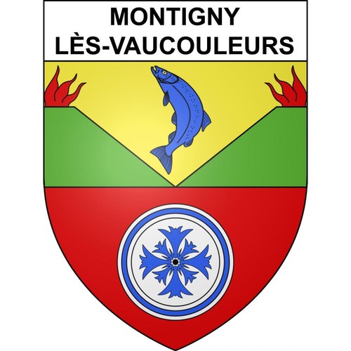 Montigny-lès-Vaucouleurs 55 ville sticker blason écusson autocollant ...