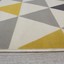 Ochre Mustard Rugs For Living Room Modern Soft Warm Yellow & Grey ...