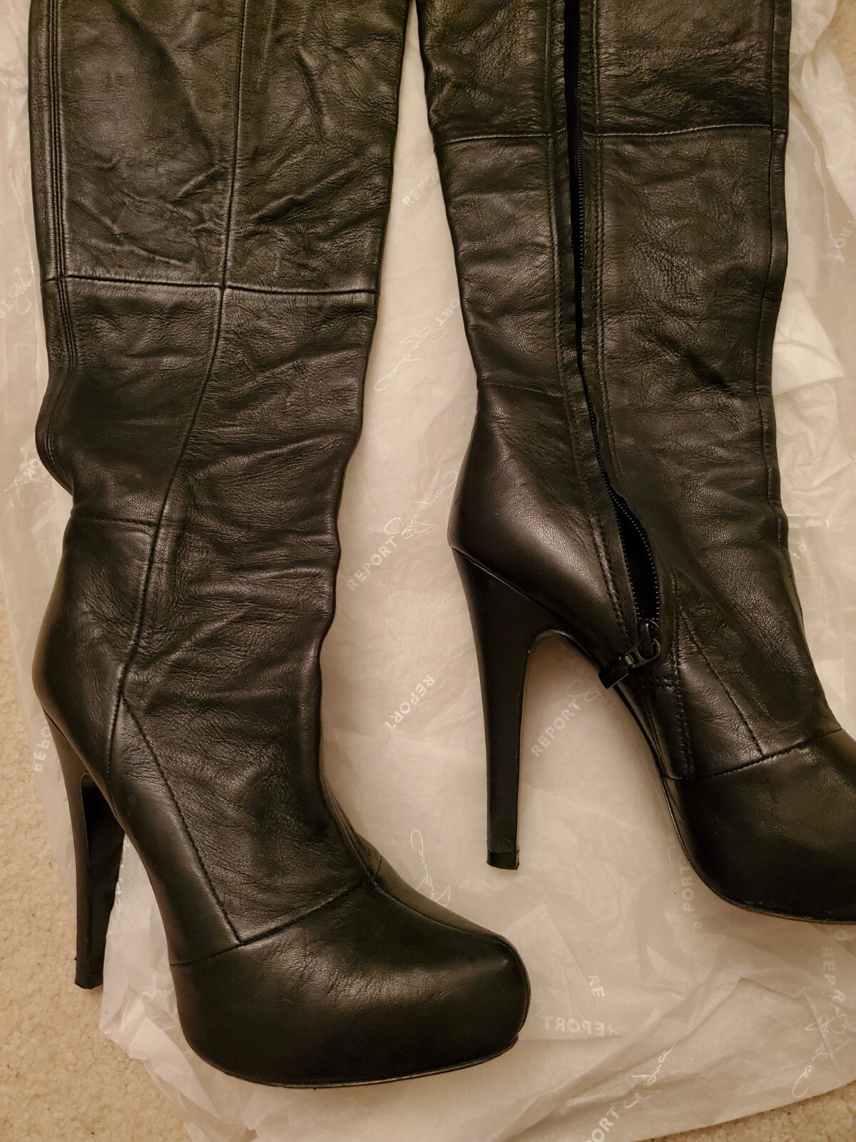 Report Signature Fairfax 2 Thigh High Boots. Size 6 - Gem