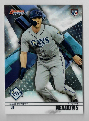 AUSTIN MEADOWS 2018 BOWMAN'S BEST ROOKIE CARD #9 RC RAYS | eBay