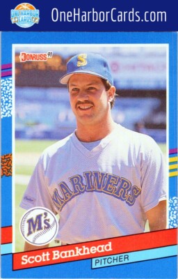 1991 Donruss Seattle Mariners Baseball Card #189 Scott Bankhead | eBay