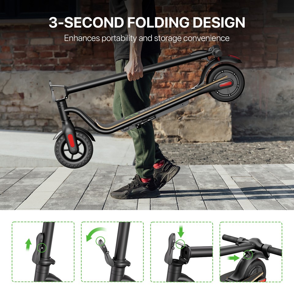 2025 Electric Scooter Adults Folding Fast Speed Safe Urban Commute E ...
