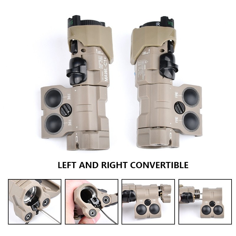 WADSN MAWL C1+ Laser Red Green IR Laser Sight White LED Strobe ...