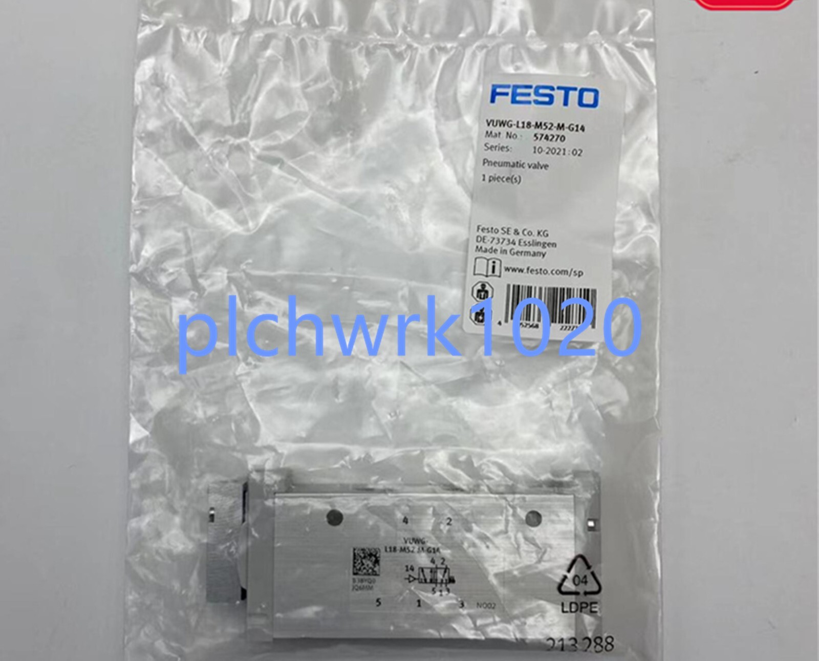 1 PCS NEW IN BOX FESTO small air control valve VUWG-L18-M52-M-G14 ...