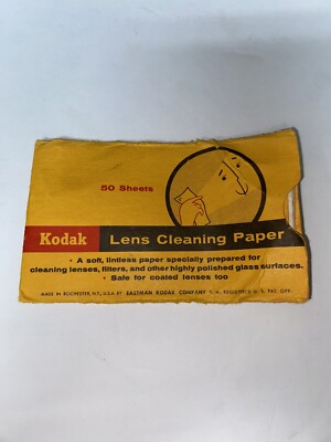 Kodak Lens Cleaning Paper. No Longer Made. | eBay