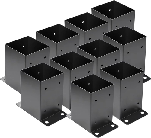 4 x 4 Post Base 10 PCS,Inner Size 3.6"x3.6"Deck Post Base,Heavy Duty ...