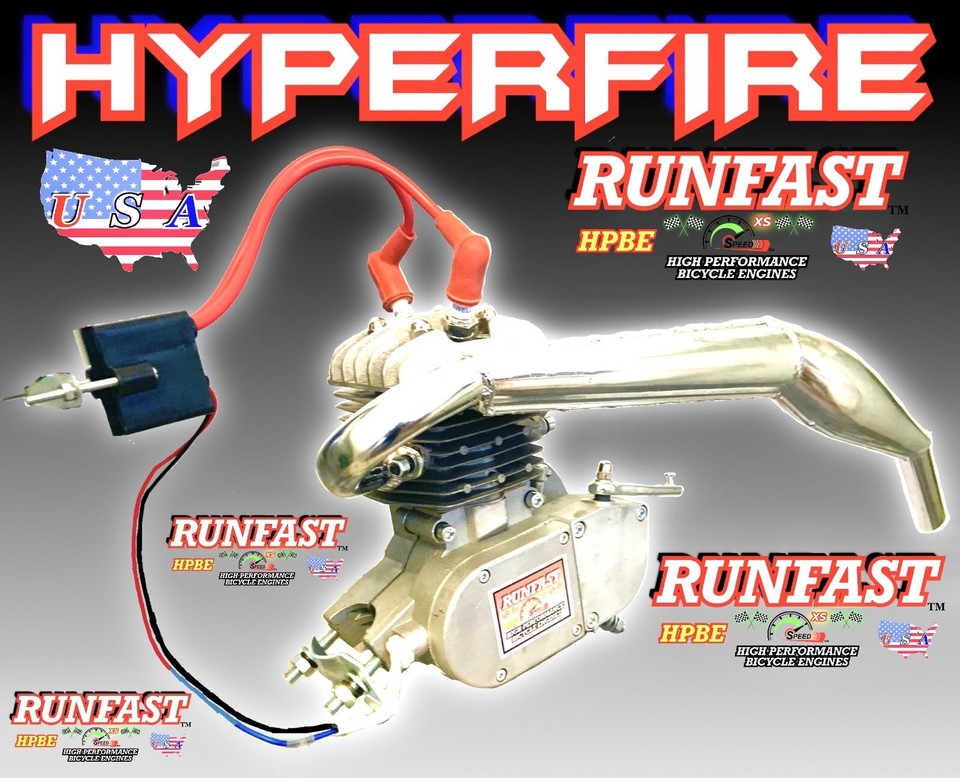 66cc/80cc engine 2 Stroke Motor Kit Petrol Motorized Bicycle Bike ...