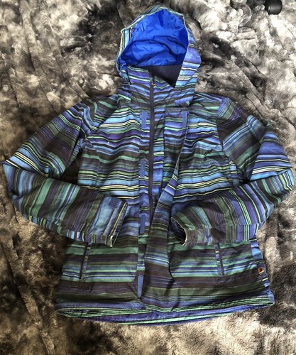 Burton Dryride Snowboard Ski Insulated Womens Hooded Full Zip Coat ...