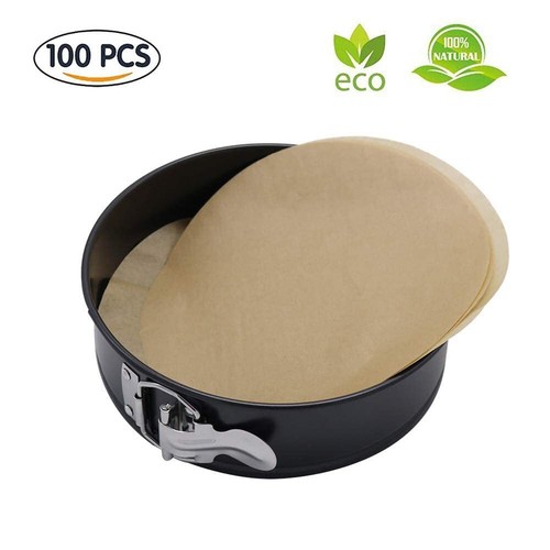 Baking Parchment Circles Set of 100 7 Inch Unbleached Baking Paper/Non ...