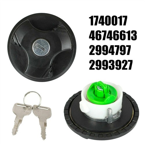 Fuel Petrol Diesel Filler Locking Tank Cap & Keys For Fiat 500/500C ...
