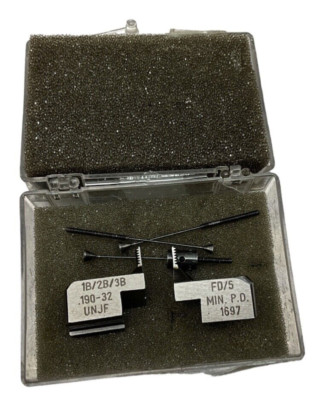 JOHNSON GAGE .190-32 UNJF .1697 FD/5 Thread Gage / Comparator Segments ...