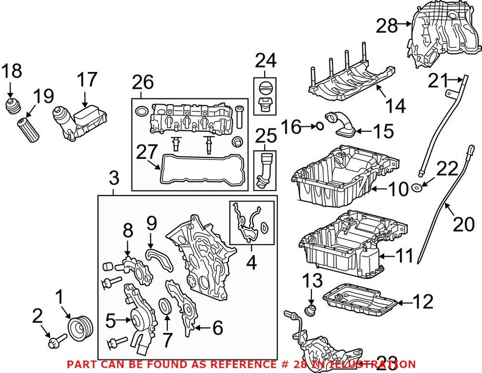 Genuine OEM Mopar Upper Engine Intake Manifold Plenum For Chrysler Jeep ...