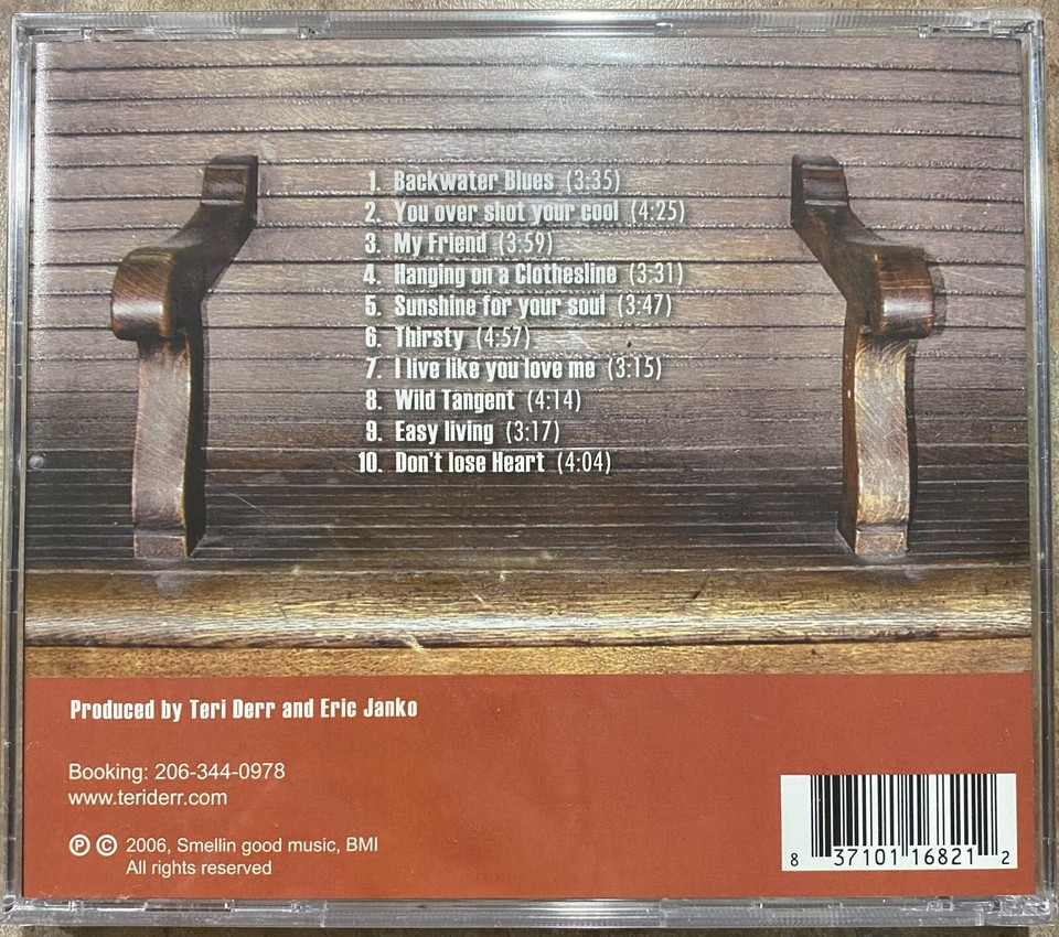 Teri Derr Don't Lose Heart Sealed 2006 CD Backwater Blues Easy ...