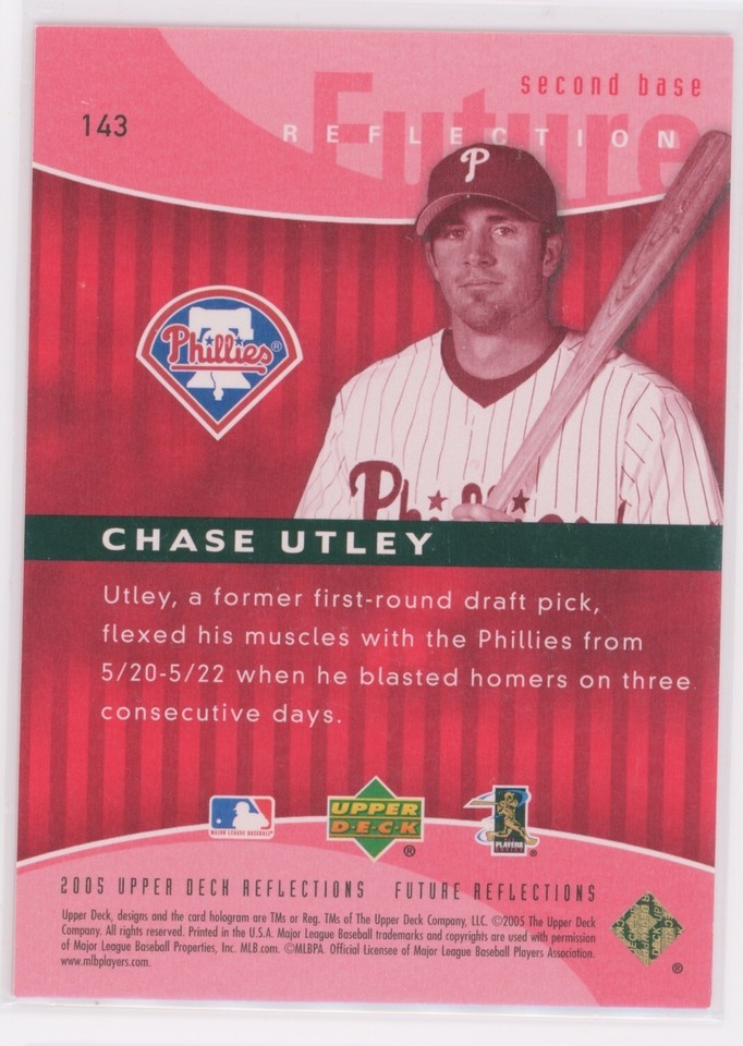 CHASE UTLEY 2005 UPPER DECK REFLECTIONS RED FUTURE REFLECTIONS #83/99 | eBay