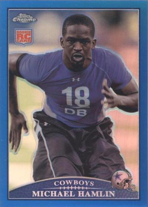 2009 Topps Chrome - Michael Hamlin #TC184 Blue Refractor (RC) for sale ...