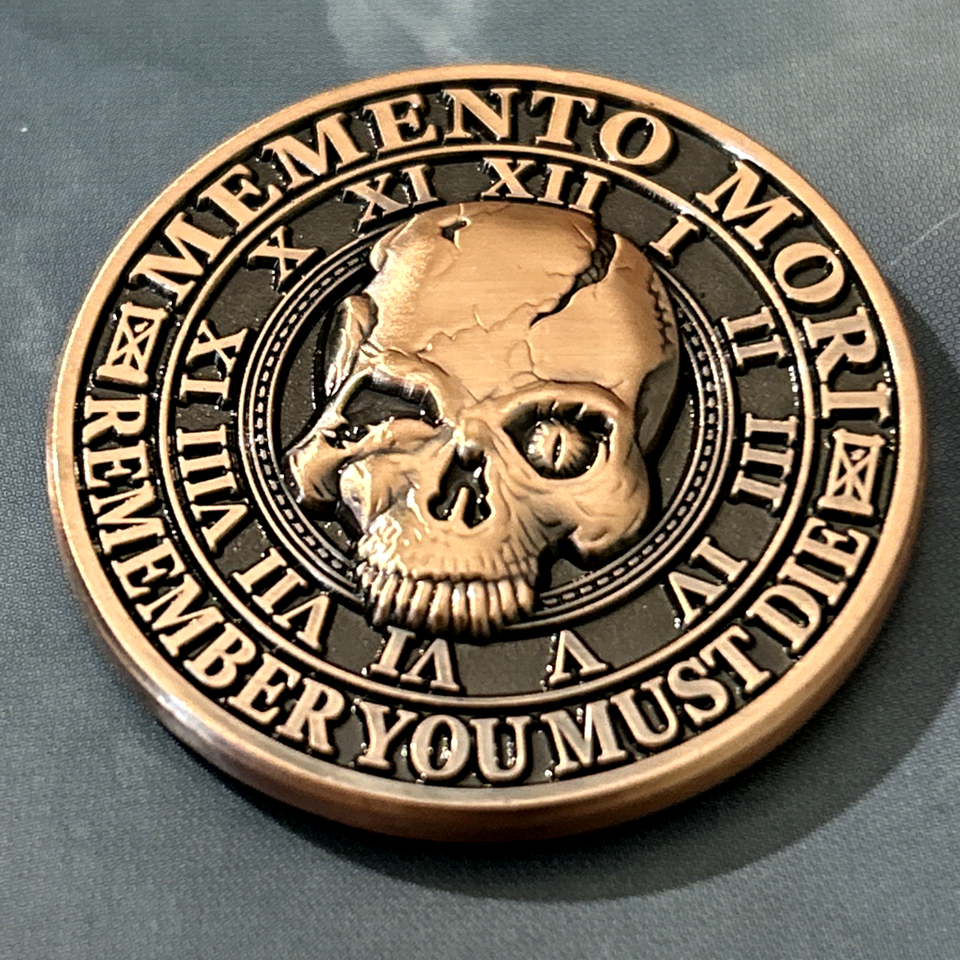 Memento Mori Skull Lucky 3D Pocket Piece Coin | eBay