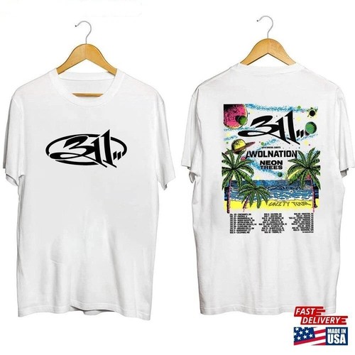 311 band The Unity Tour 2024 Shirt, Cotton White All Size Unisex Band ...