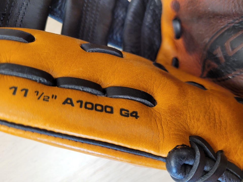 Wilson A1000 G4 11.5” Ecco Leather Glove Brown Black RHT Right Hand EUC ...