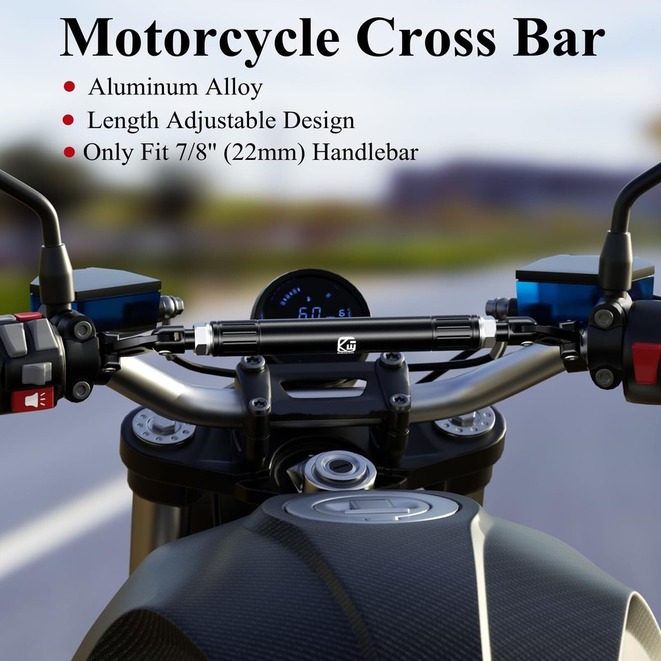 Motorcycle Cross Bar Aluminum Alloy Length Adjustable Motorcycle ...